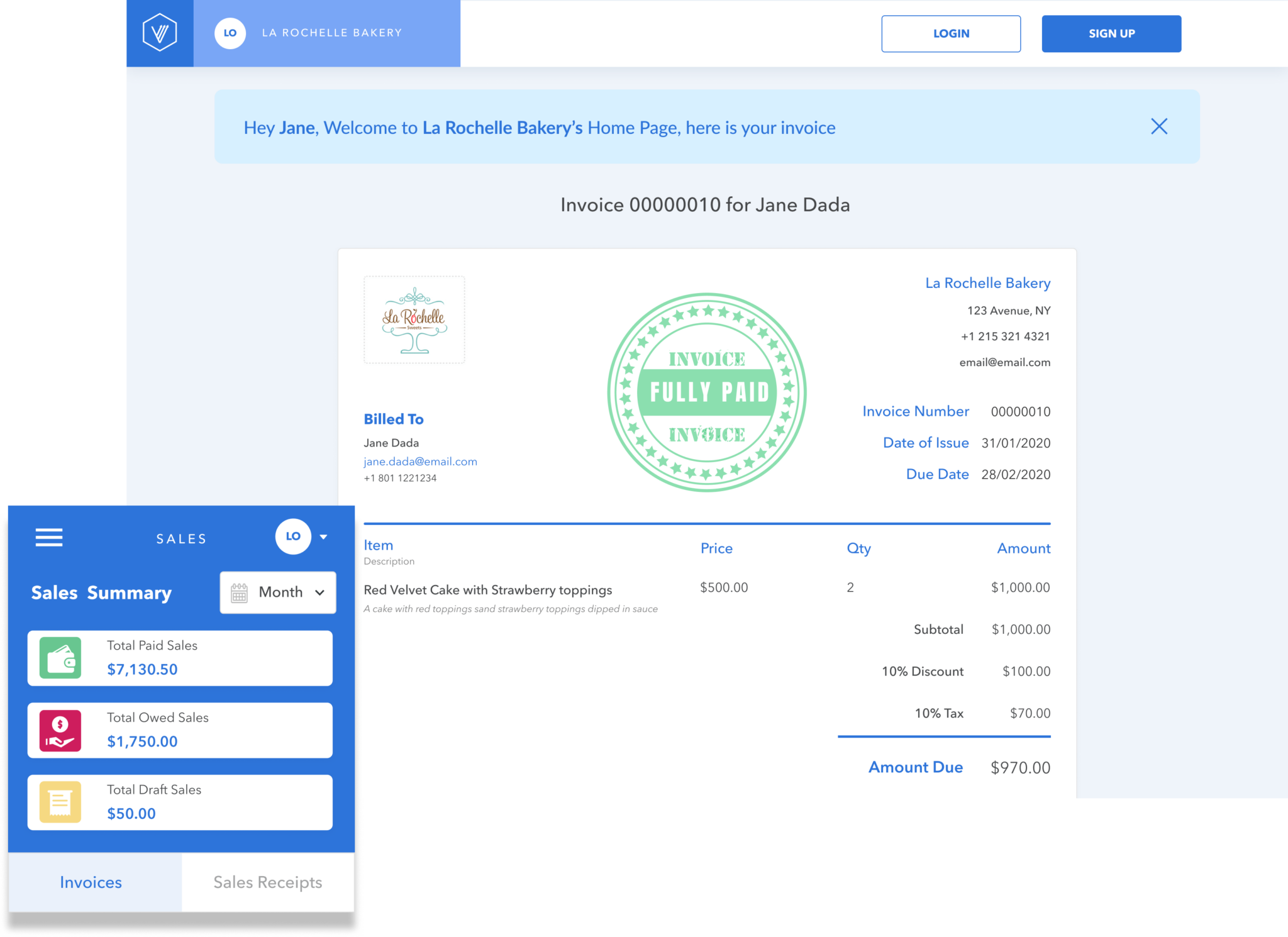 Free Hotel Invoice Template - Vencru