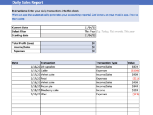 Free Daily Sales Report Template | Vencru