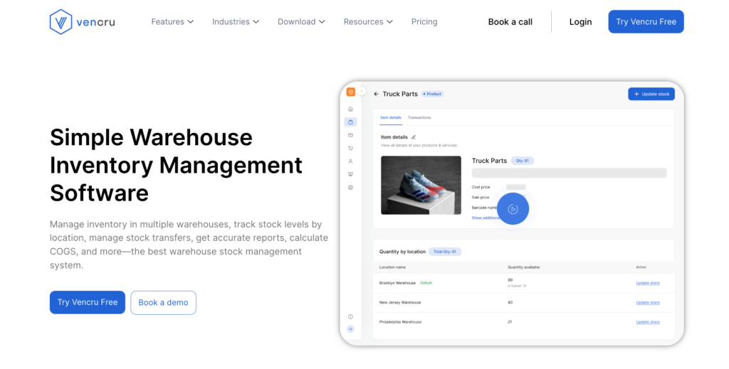 5 Best Small Warehouse Inventory Management Software - Vencru