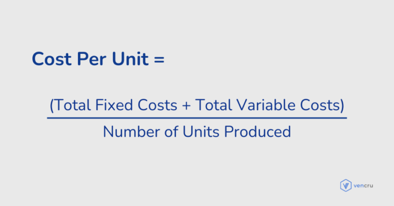 How to Calculate Cost Per Unit - Vencru